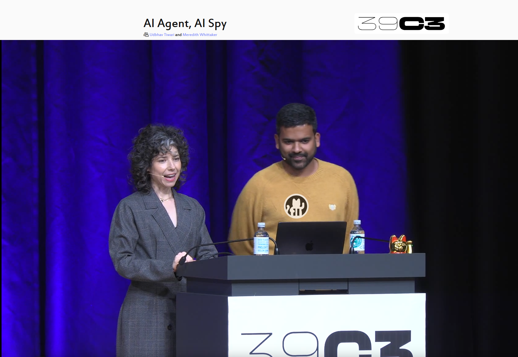 AI Agent, AI Spy - Signal Talk from the 39th Chaos Communication ...